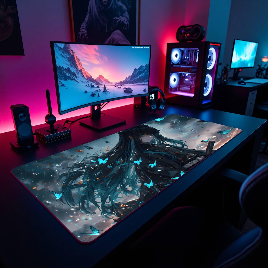 Muichiro Tokito Mouse Pad, Demon Slayer Muichiro Tokito Desk Mat, Anime ...