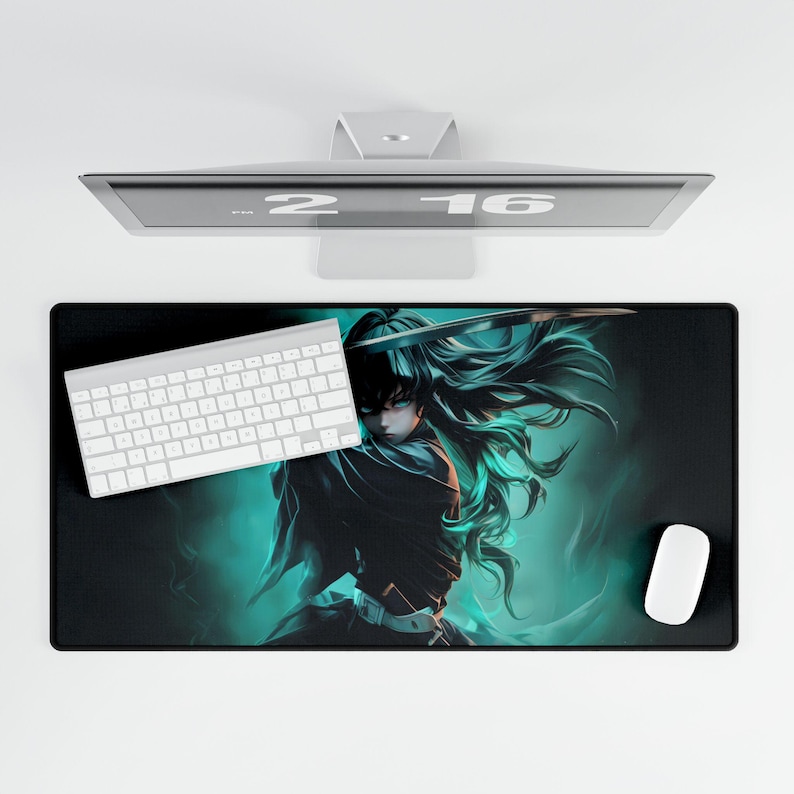 Muichiro Tokito Mouse Pad, Demon Slayer Anime Desk Mat, XL Gaming Decor ...