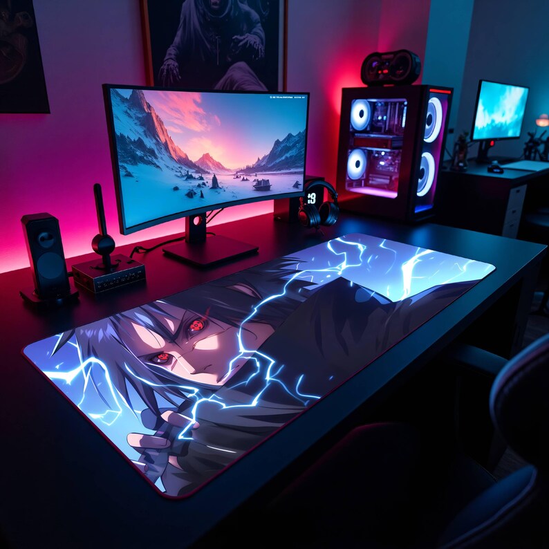 Sasuke Uchiha Mouse Pad, Naruto & Sasuke Desk Mat, Anime Gaming ...