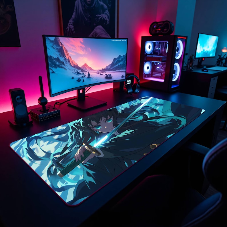 Muichiro Tokito Mouse Pad, Demon Slayer Muichiro Tokito Desk Mat, Anime ...