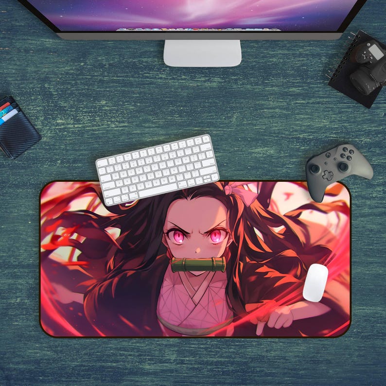 Nezuko Kamado Mousepad, Demon Slayer Desk Mat, Anime Gaming Pad - Etsy