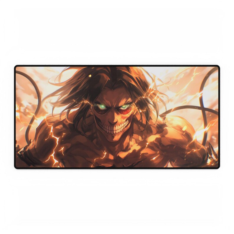 Eren Yeager Mouse Pad, Attack on Titan Desk Mat, Anime Gaming Mousepad ...