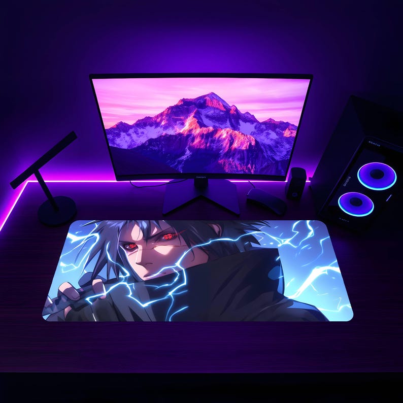 Sasuke Uchiha Mouse Pad, Naruto & Sasuke Desk Mat, Anime Gaming ...