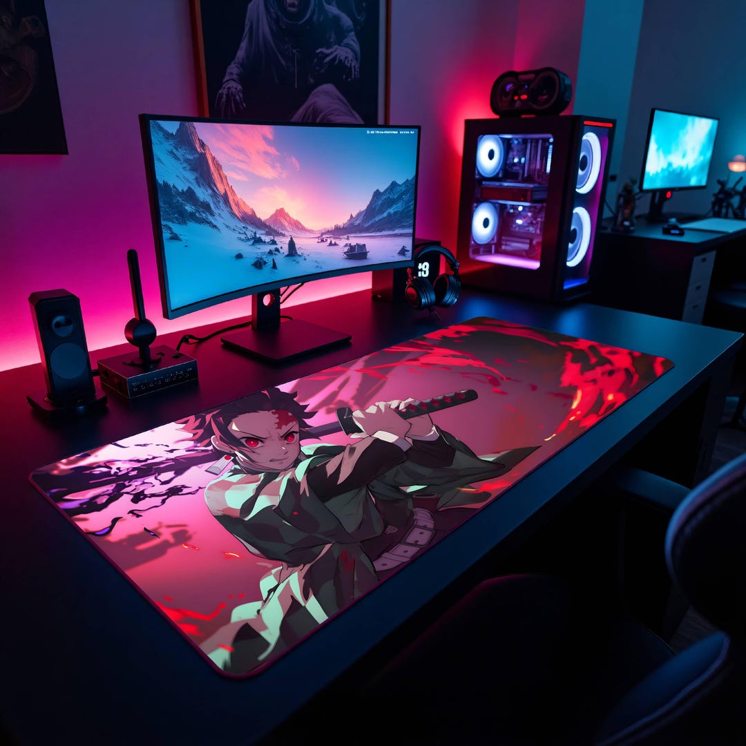 Tanjiro Kamado Mouse Pad, Demon Slayer Tanjiro Kamado Mousepad, Anime ...