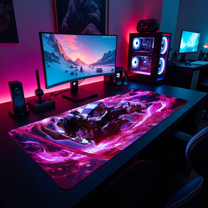 Tanjiro Kamado Mouse Pad, Demon Slayer Desk Mat, Tanjiro Gaming Pad ...