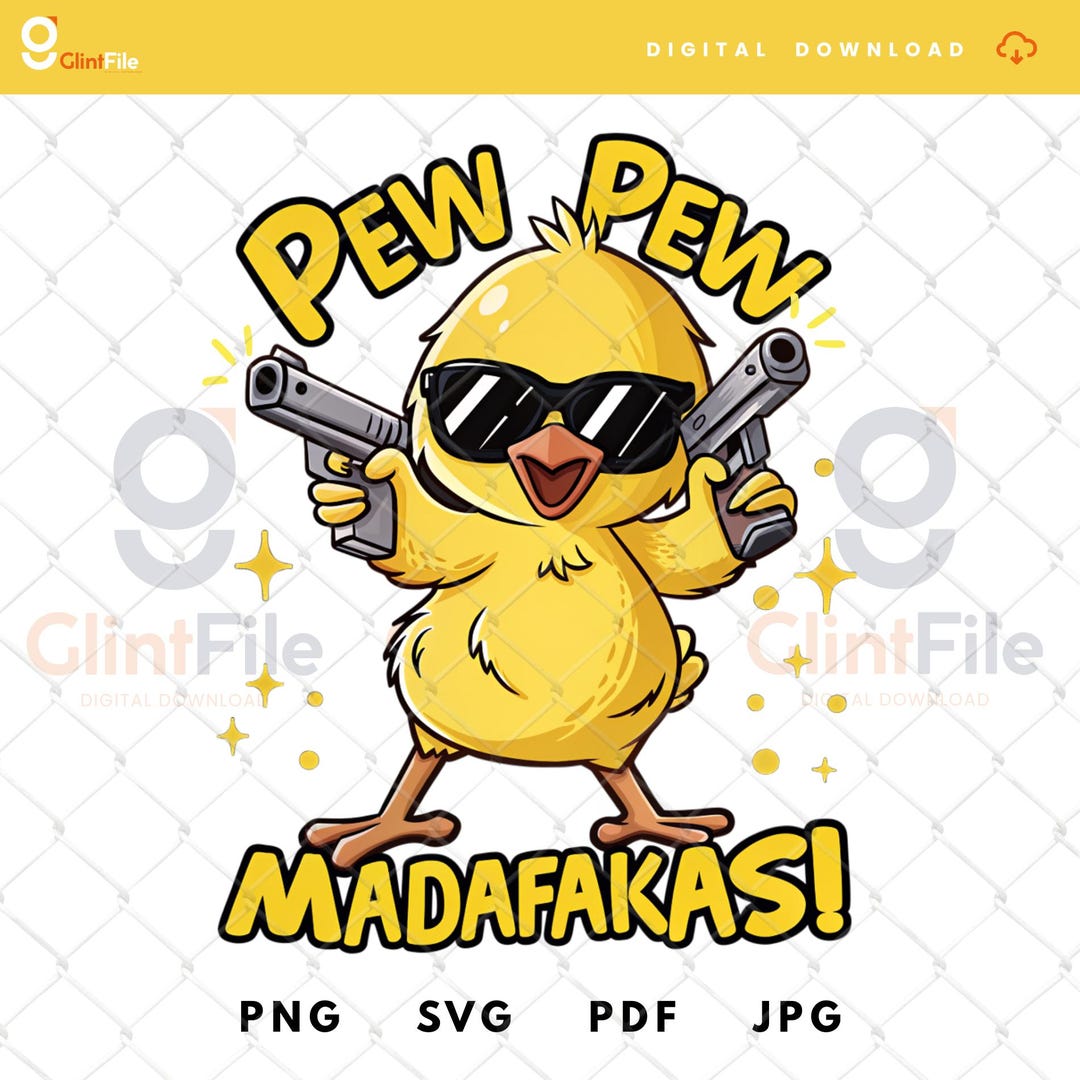 Pew Pew MADAFAKAS PNG, Funny Bird With Guns, Meme Humor Sarcastic Png ...