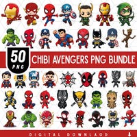 Super Heroes Png Bundle, Super Heroes Set, Super Hero Clipart Set ...
