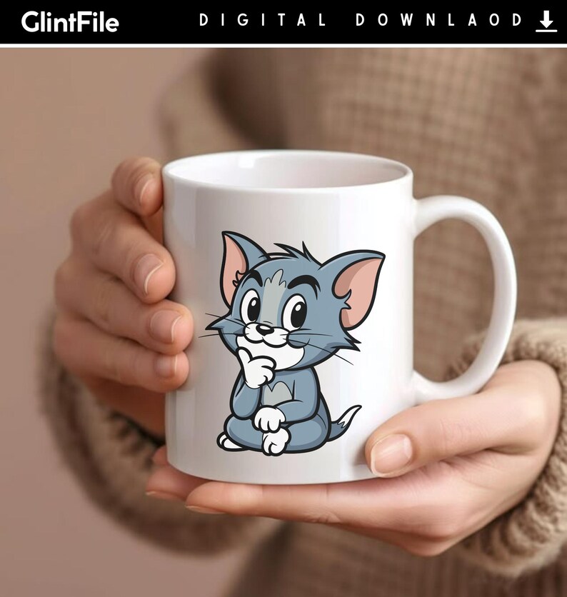 33 Chibi Tom and Jerry PNG Bundle, Cute Cartoon Clipart, Kawaii Tom and ...