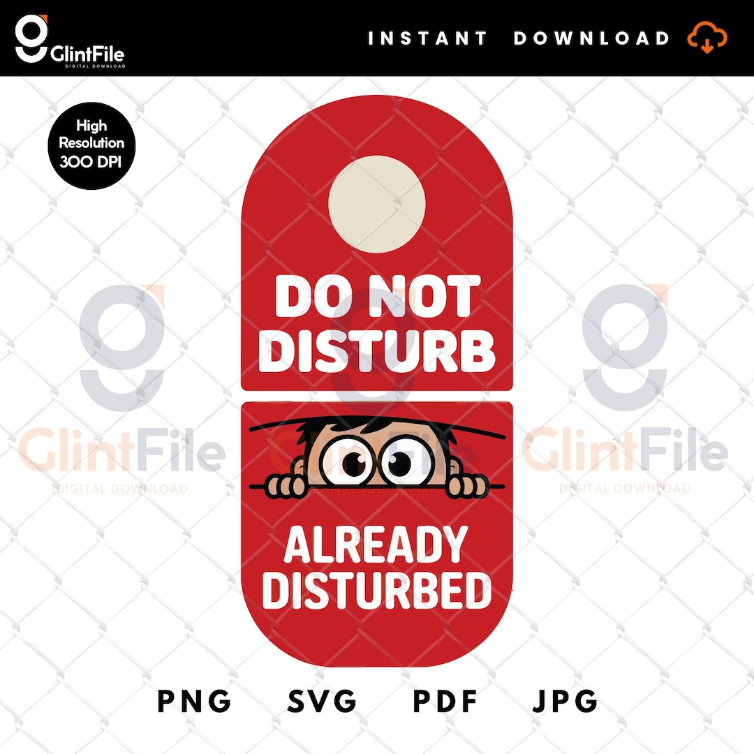 Do Not Disturb Already Disturbed PNG, Funny Mental Health Png, Already ...