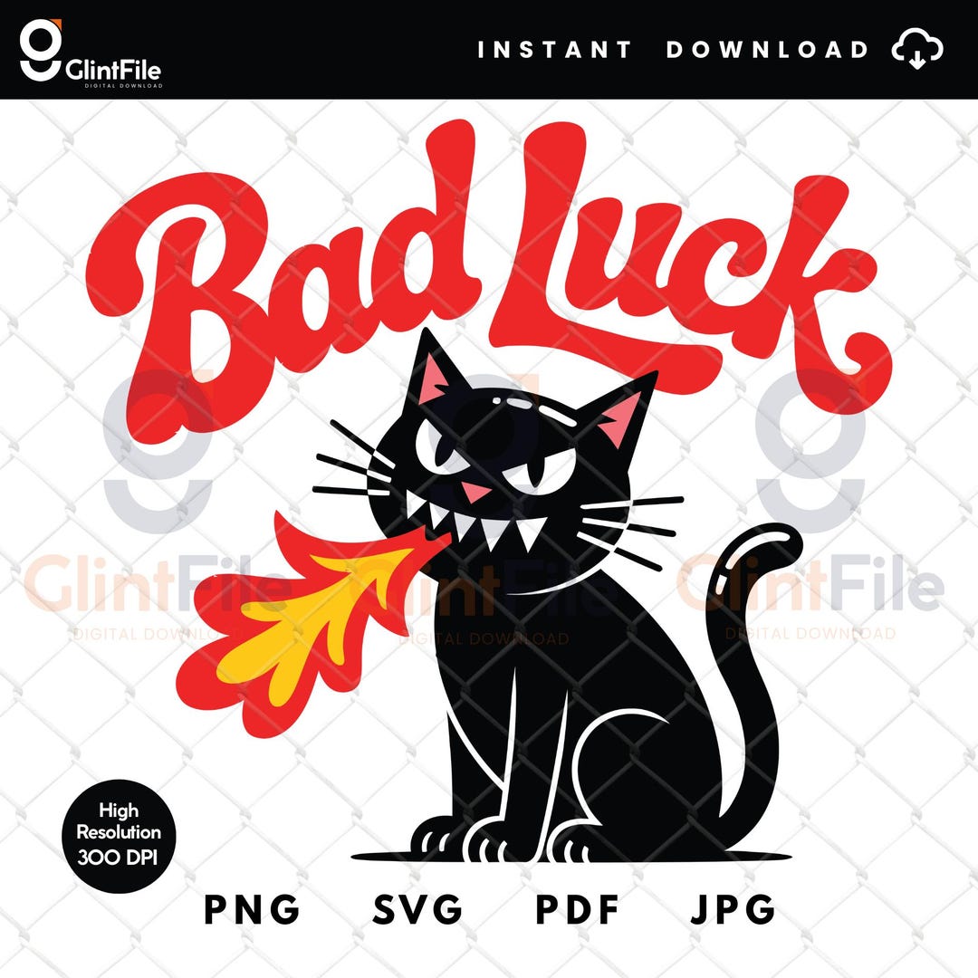Bad Luck Png, Black Cat Fire Png, Spooky Black Cat Png, Unlucky Png ...