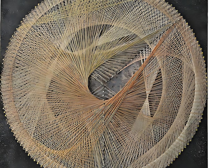String Art SUN AND MOON Sacred Geometry 3D Art Zen Spiritual Wall ...