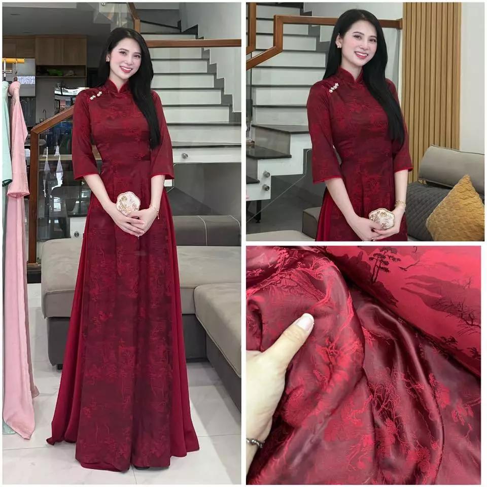 Traditional Brocade Ao Dai Viet Nam – Traditional Vietnamese Ao Dai ...