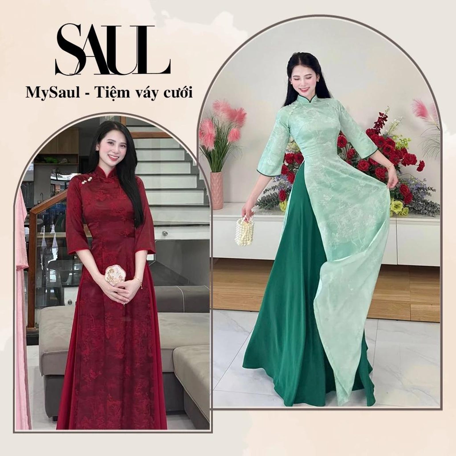 Traditional Brocade Ao Dai Viet Nam – Traditional Vietnamese Ao Dai ...