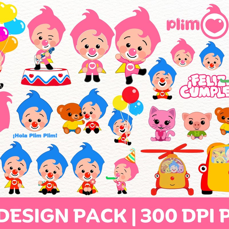 Plim Plim Characters Png - Etsy
