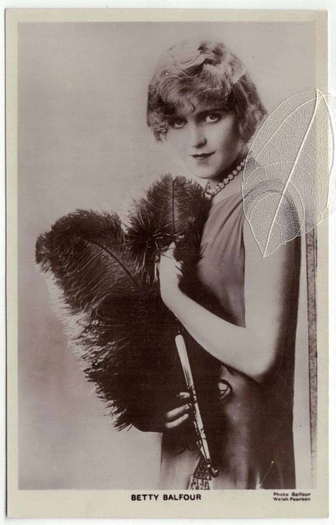 Unused BETTY BALFOUR 1902-1977 English Silent Film Actress Antique ...