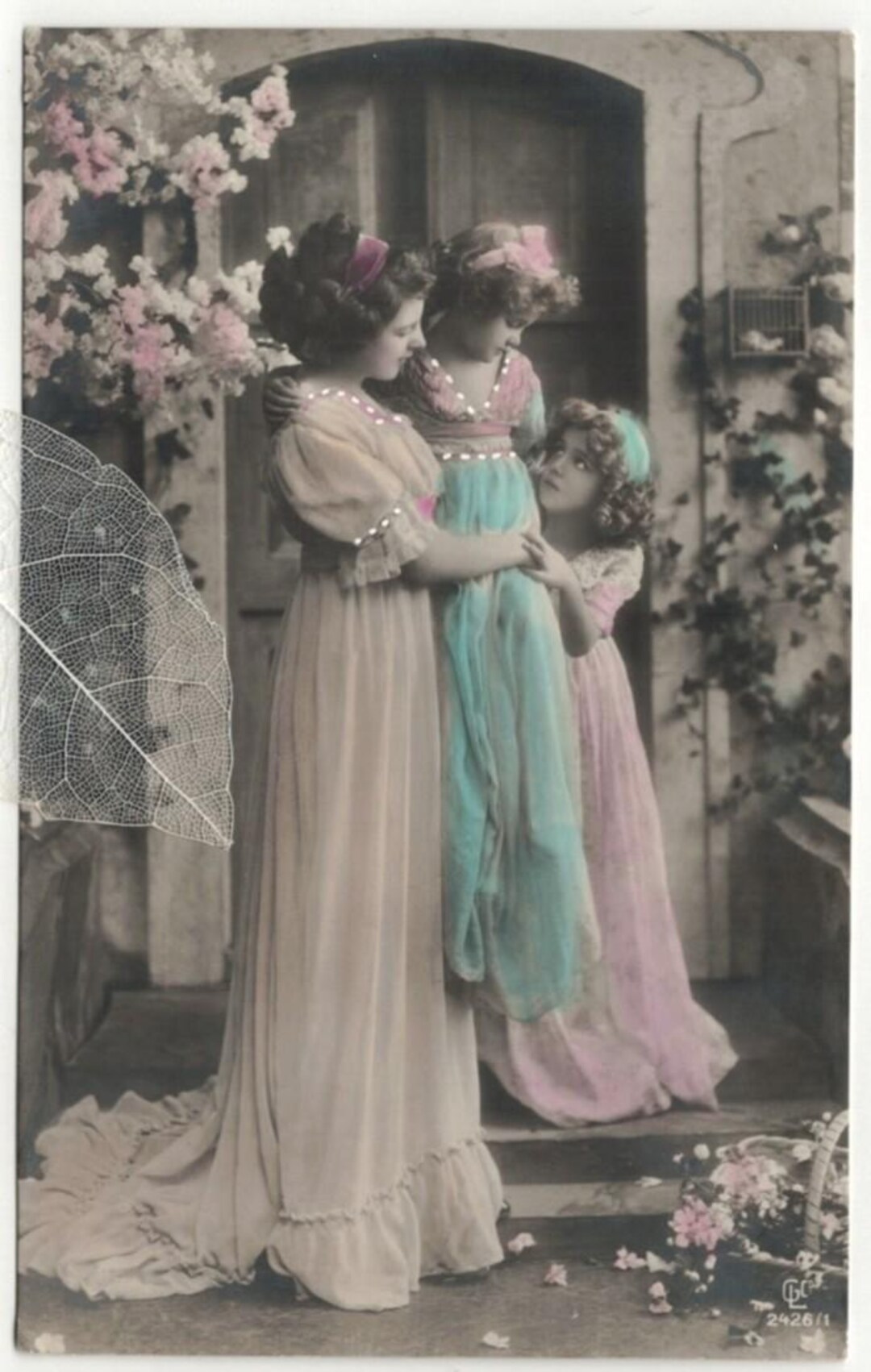 1910 GRETE & HANNI REINWALD With Mother Portrait Antique Postcard - Etsy