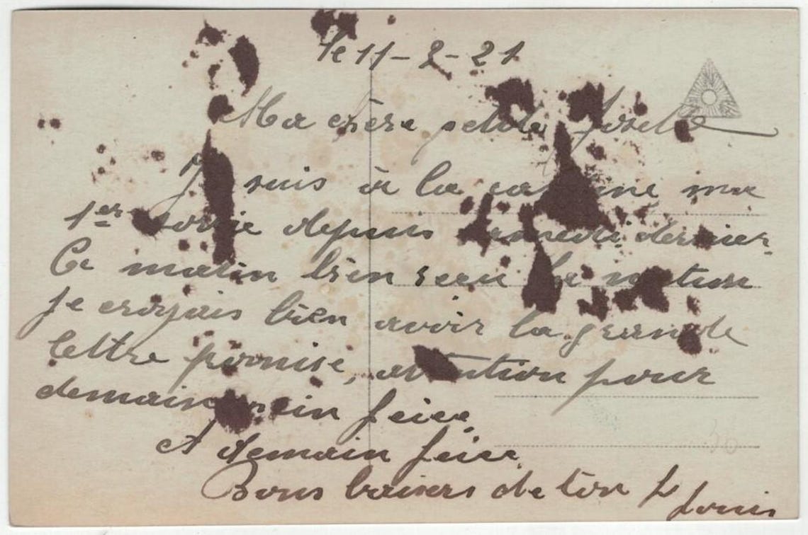 Mailed 1921 C 1910 Pretty Girl as Mignon Antique Postcard - Etsy