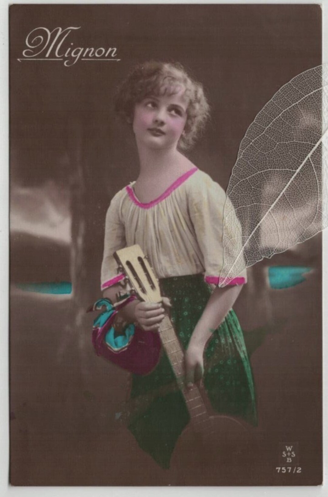 Mailed 1921 C 1910s Pretty Girl in Gypsy Costume as MIGNON Antique ...