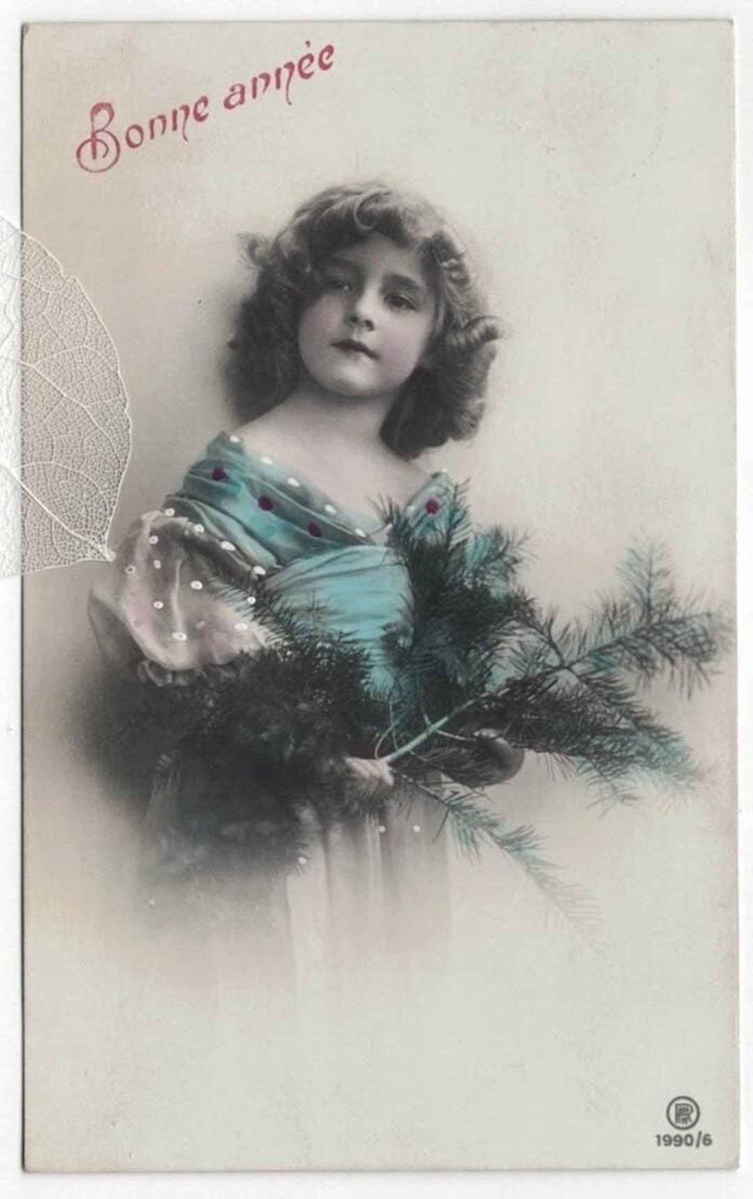 1910 GRETE REINWALD With Evergreens Antique New Year Postcard - Etsy
