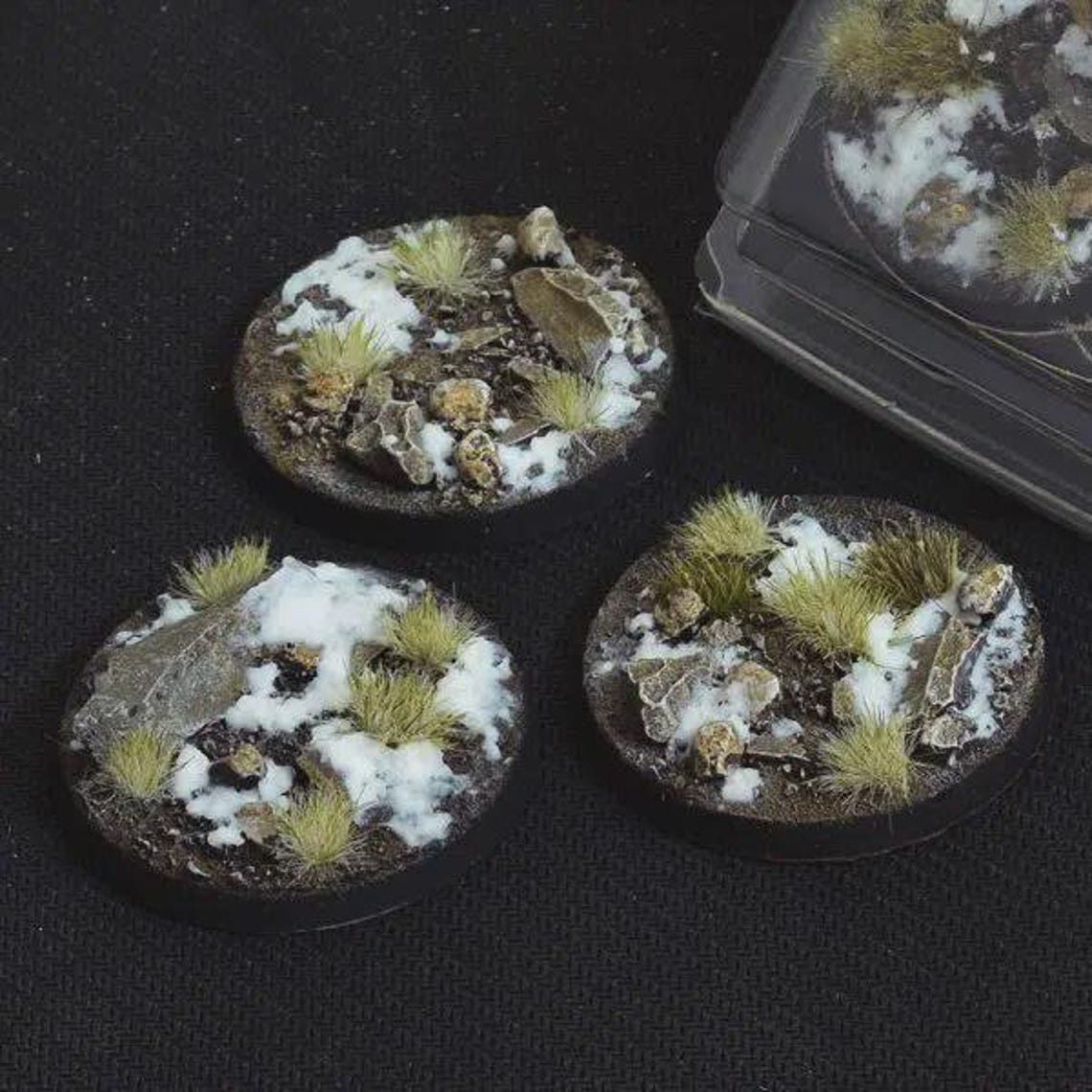 Handpainted Bases - Winter Snow - Custom Battle Ready Painted Ready to ...