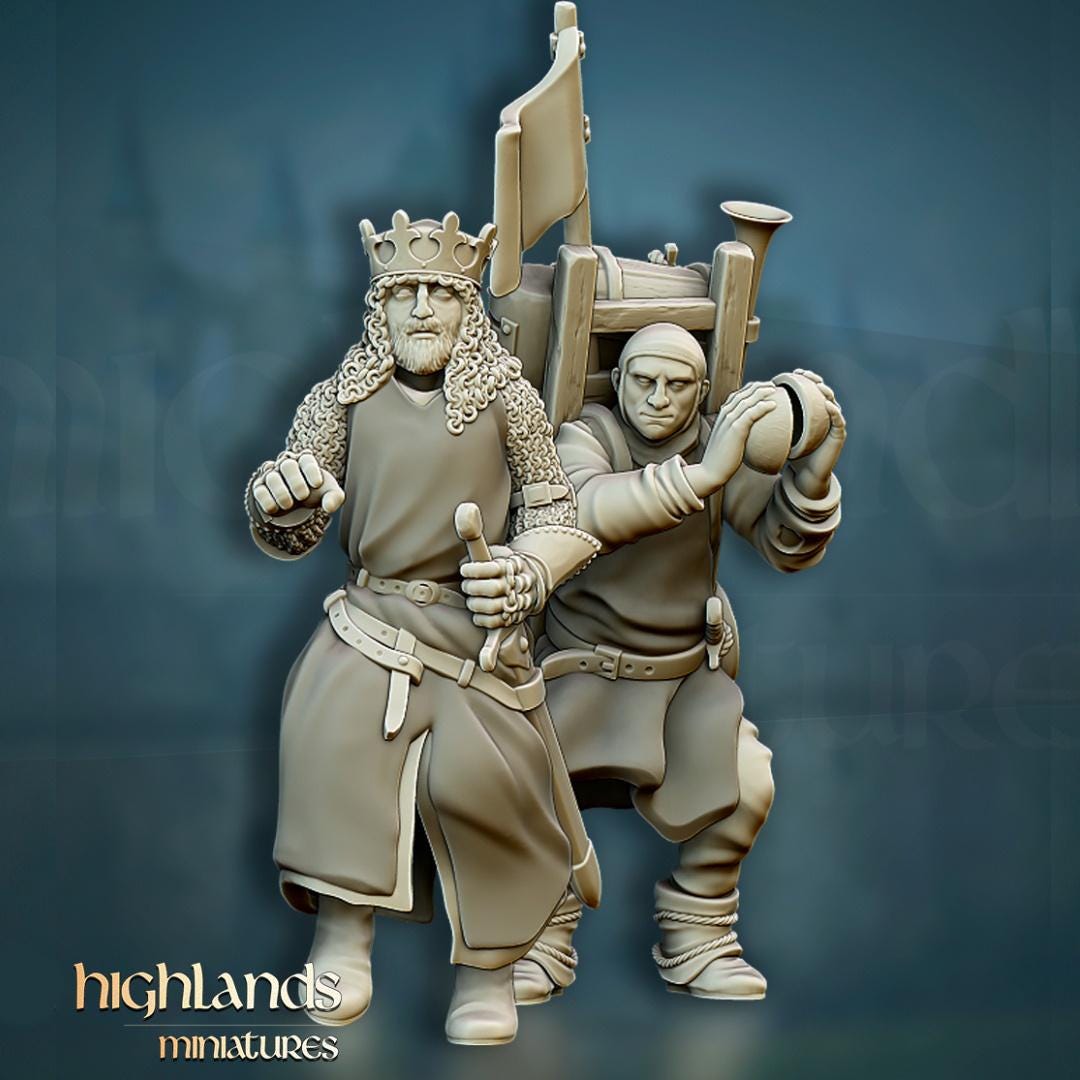 Monty Python - Sir Arthur and Patsy | Highlands Miniatures | 28mm 32mm ...
