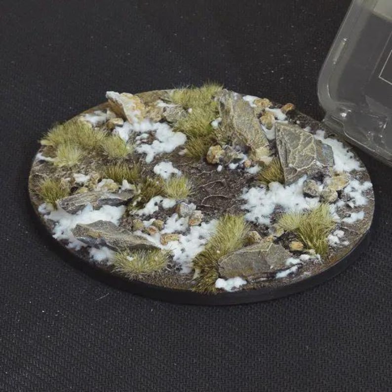 Handpainted Bases - Winter Snow - Custom Battle Ready Painted Ready to ...