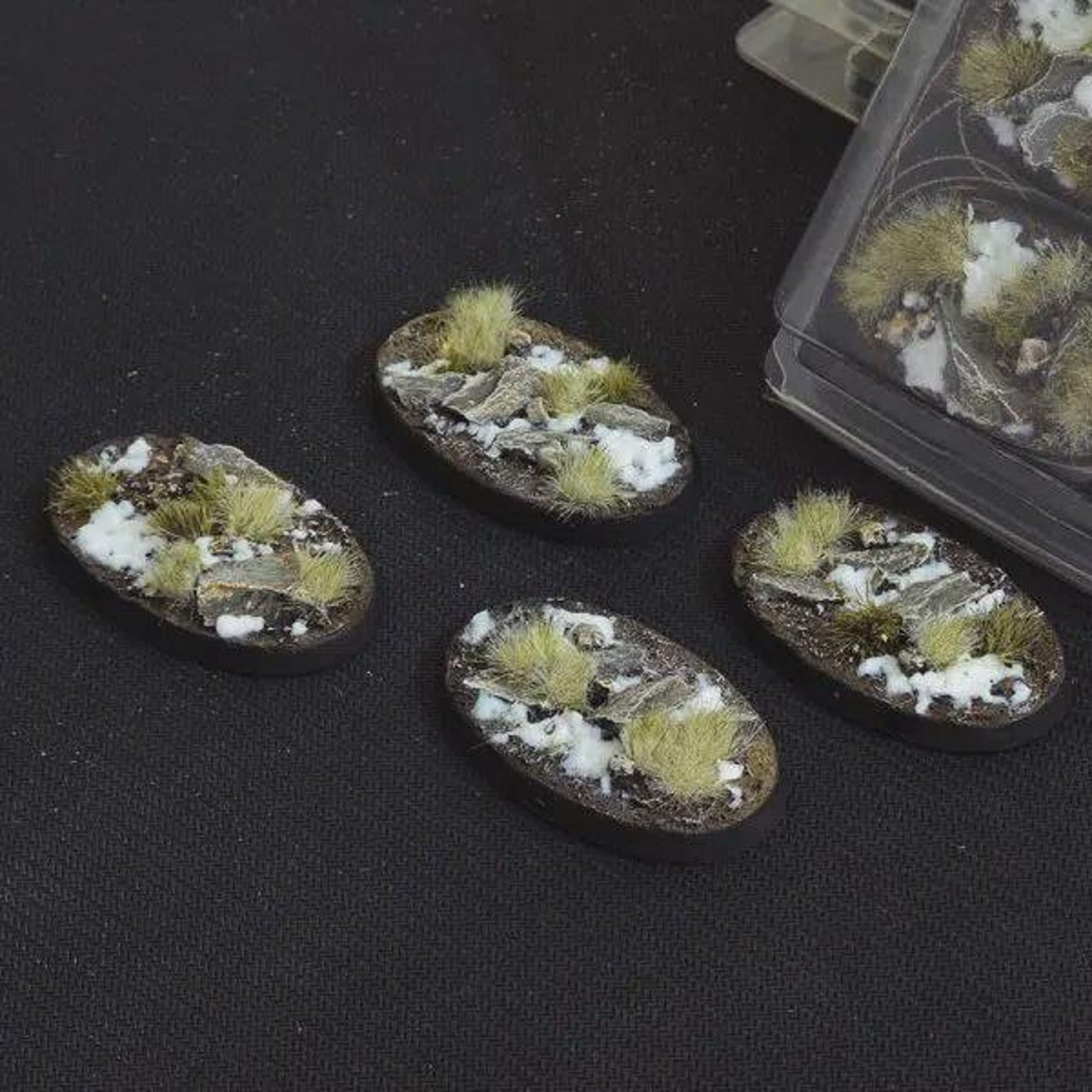 Handpainted Bases - Winter Snow - Custom Battle Ready Painted Ready to ...