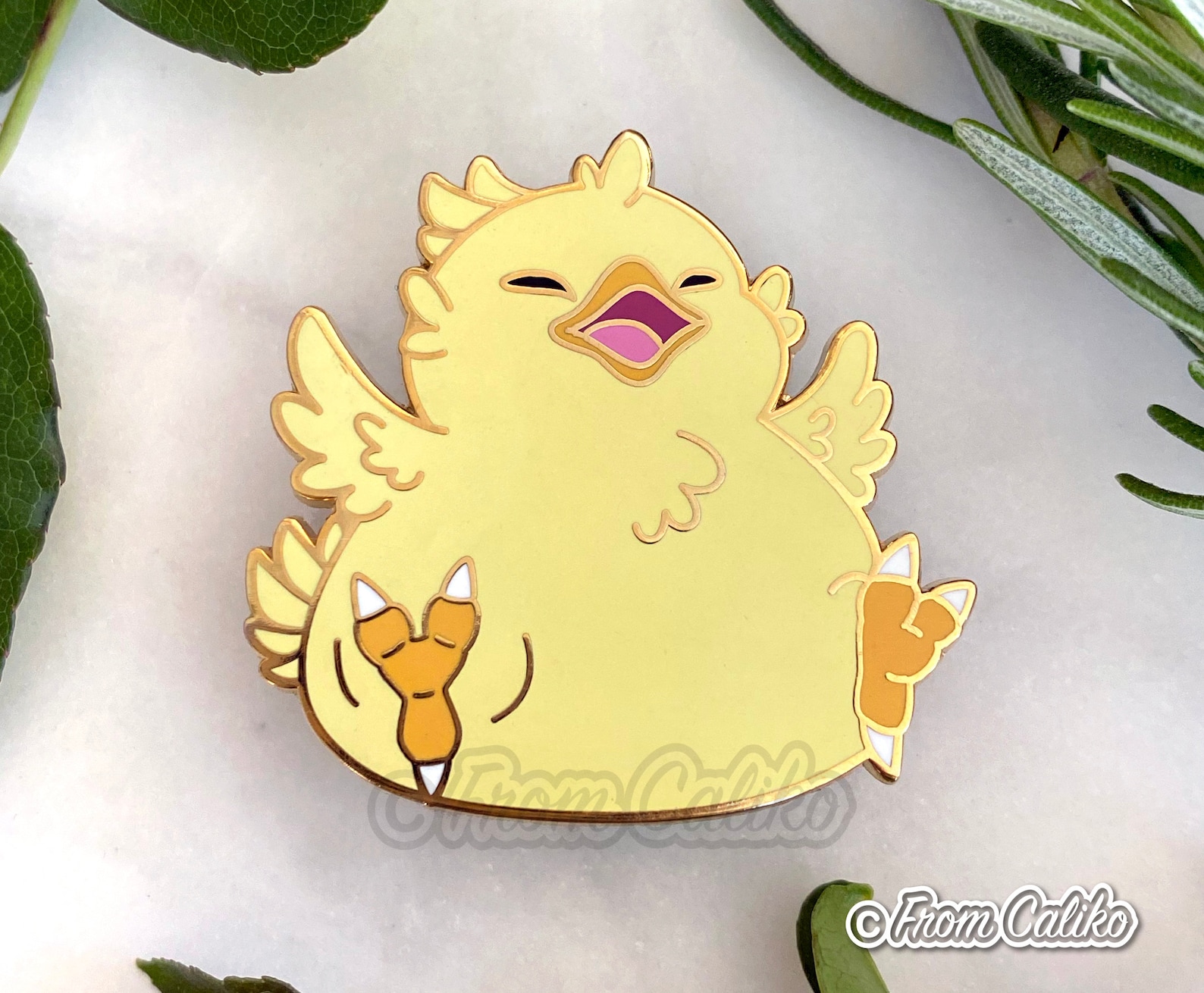 Fat Chocobo Hard Enamel Pin Final Fantasy - Etsy