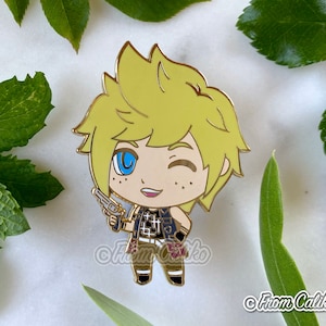 Final Fantasy XV FFXV Enamel Pins - Noctis Ignis Prompto Gladiolus ...