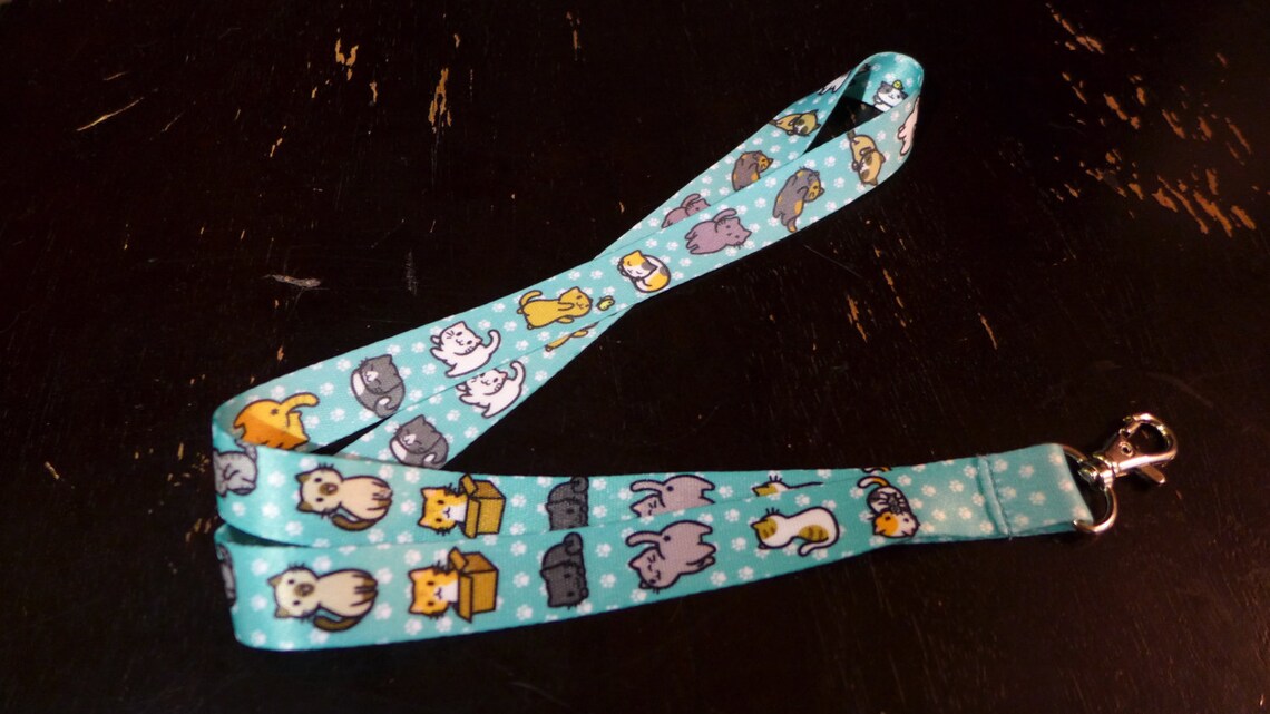 Adorable Cat Lanyard - Neko Atsume Style - Etsy