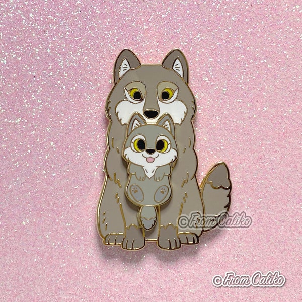 Wolf Pin - Etsy