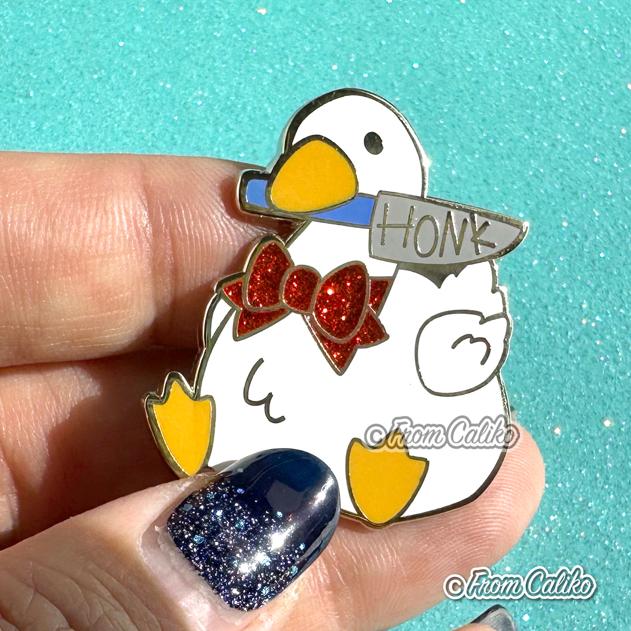 Putting the Honk in Chonk Goose Hard Enamel Pin - Chonky Goose - Etsy