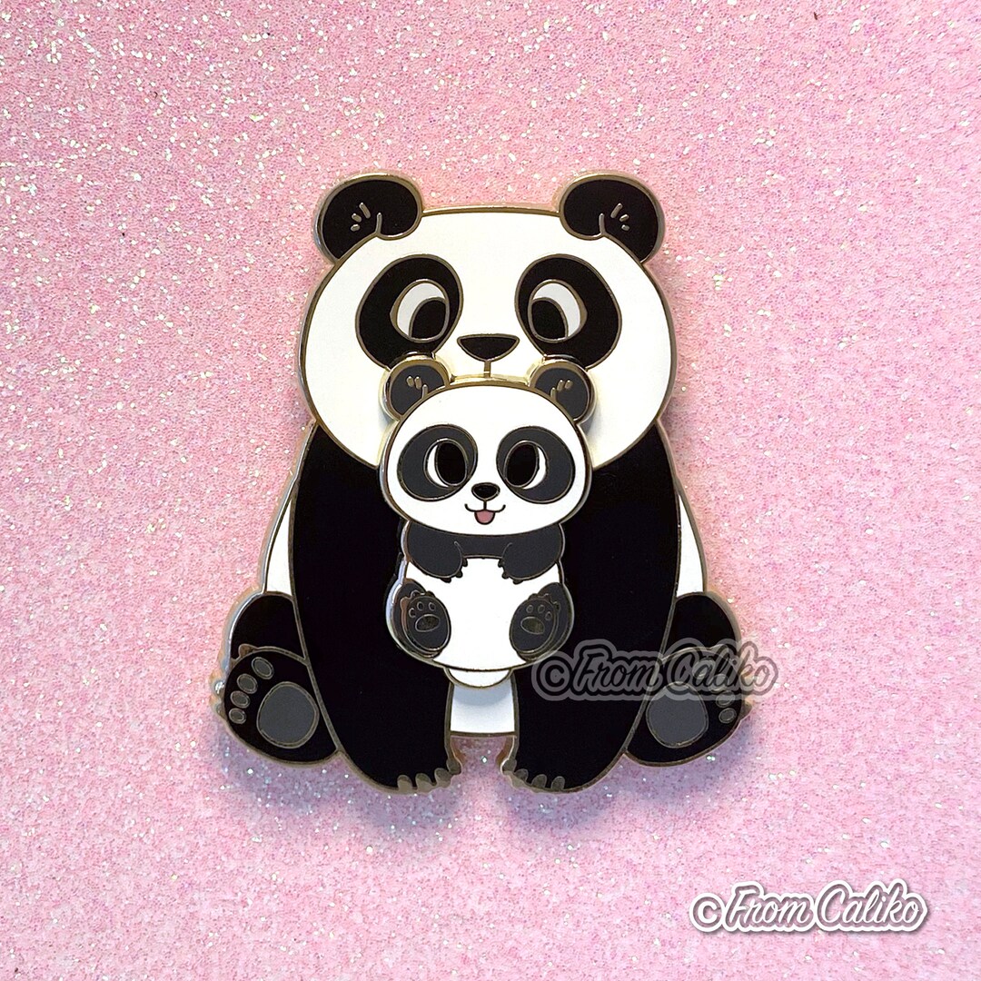 Mama Panda Bear - Panda Bear Hard Enamel Pin Momma Bear - Etsy