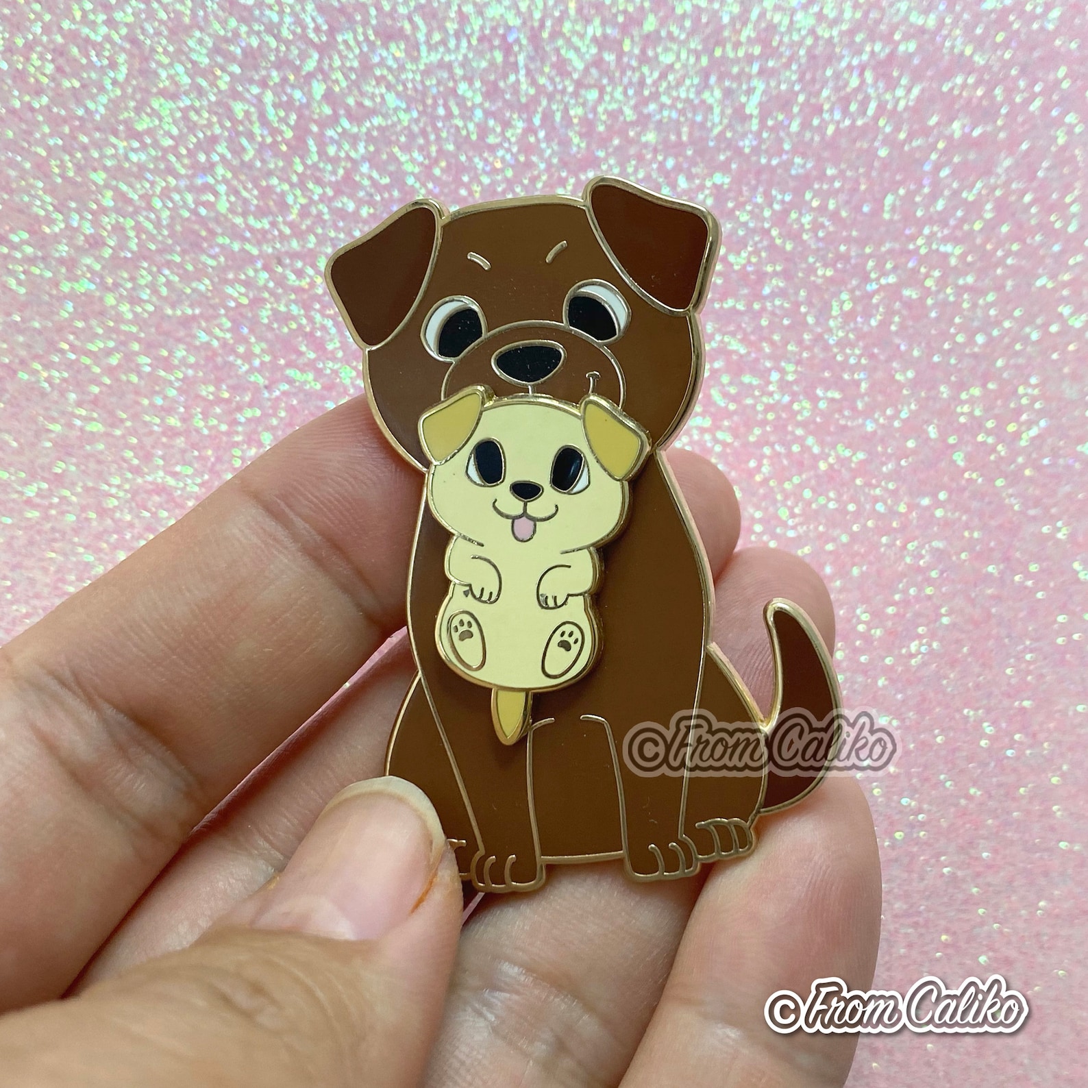Mama Labrador Retriever - Chocolate Lab Hard Enamel Pin Momma Dog Mom ...