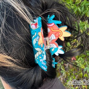 Magic Carp Fish and Water Flying Dragon Claw Clip - Etsy