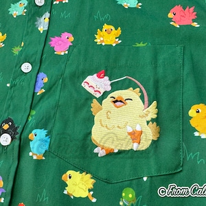 Chocobo Button up Shirt - Etsy