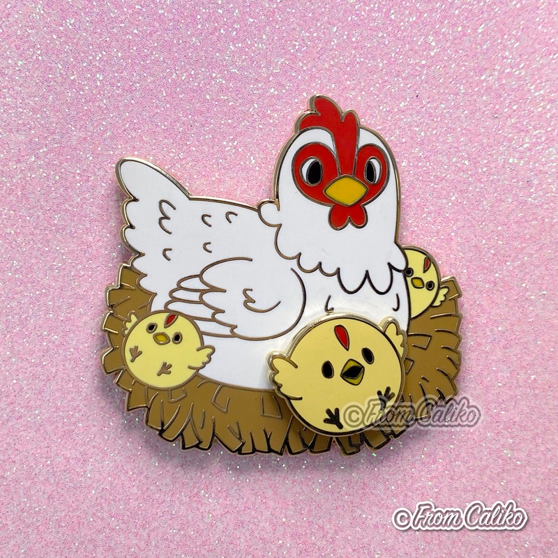 Chicken Pin - Etsy