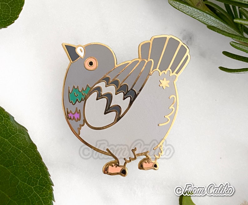 Pigeon Butt Hard Enamel Pin Pigeon Pin - Etsy Australia