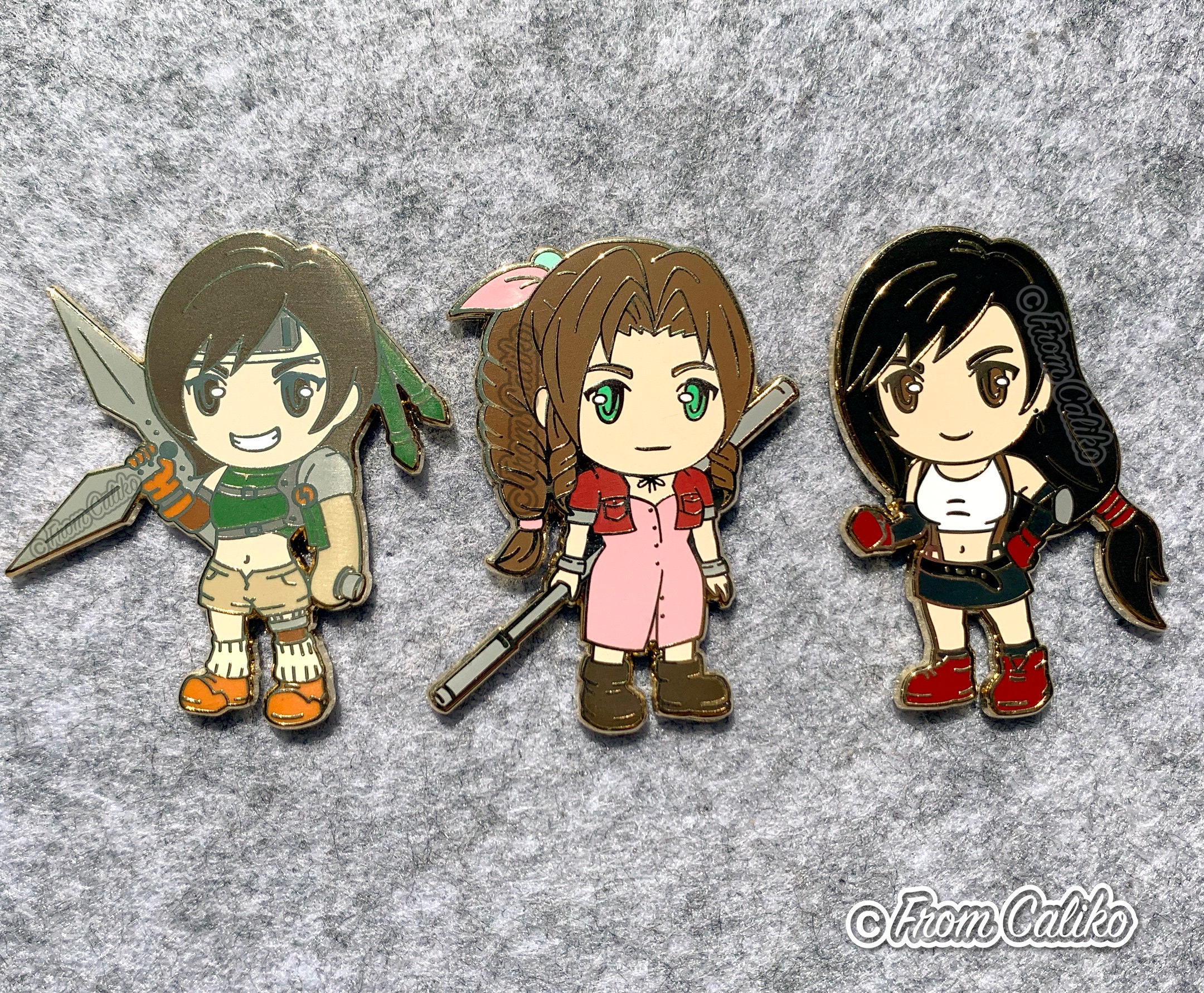 Final Fantasy VII 7 FF7 FFVII Enamel Pins Full Set Cloud - Etsy