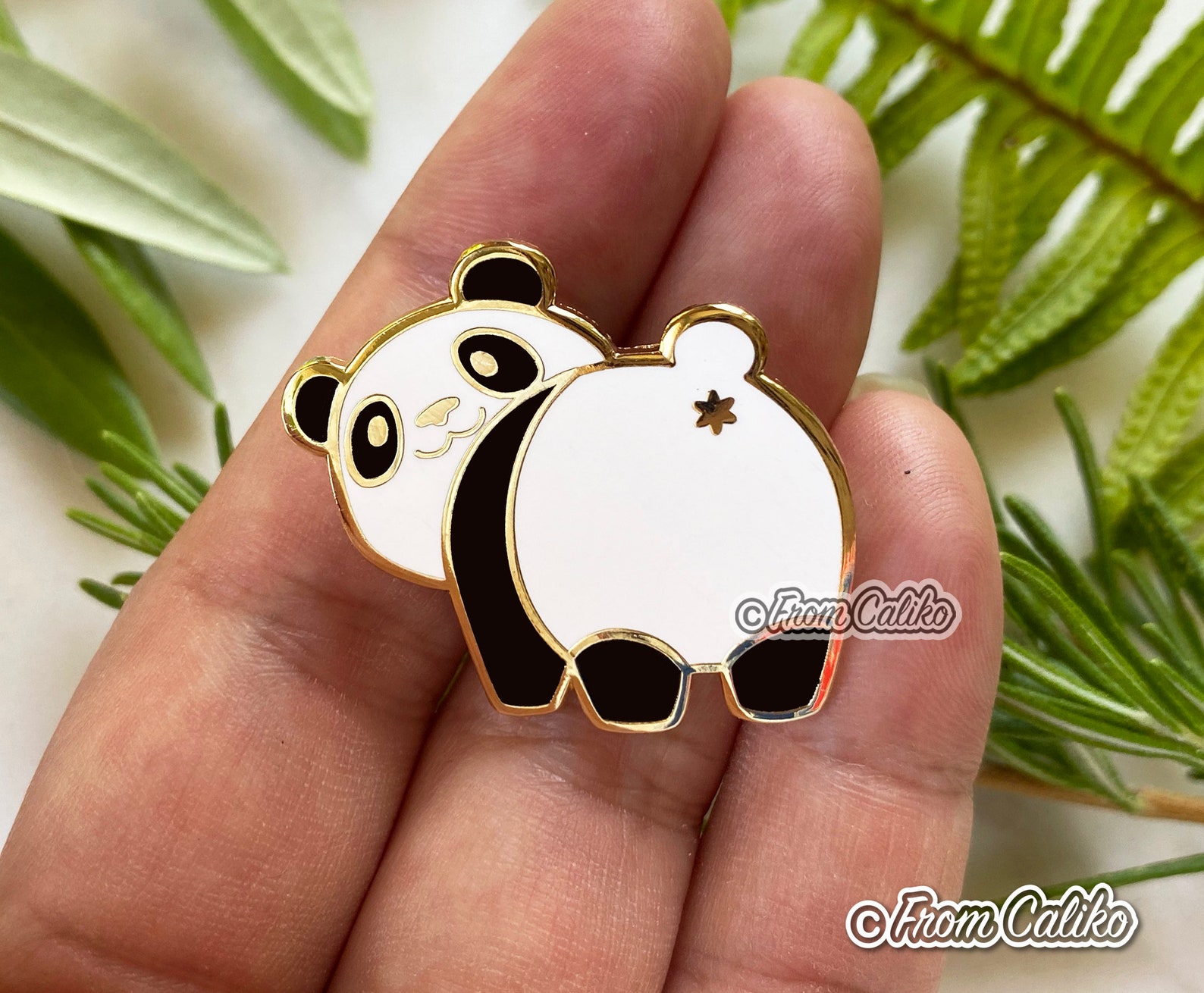 Panda Butt Hard Enamel Pin - Etsy