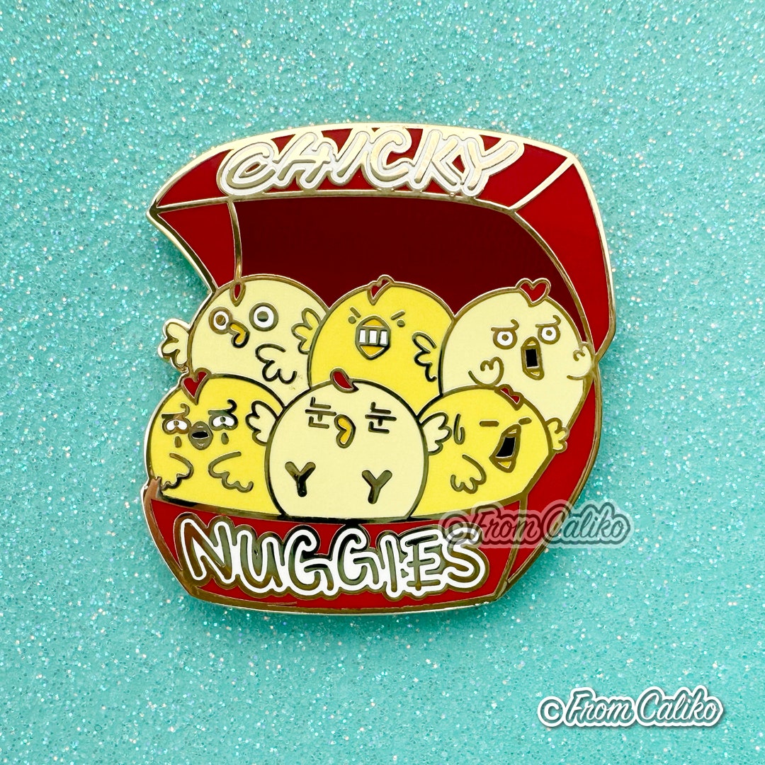 Chicky Nuggies Enamel Pin - Chicken Nuggets Pin - Etsy