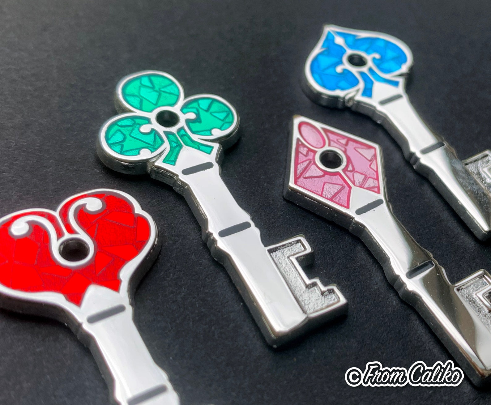 Raccoon City Police Station Keys Spade Club Heart Diamond Remake 2019 ...