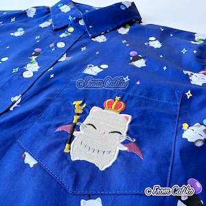 Good King Moggle Mog Moogle Button up Shirt - Etsy