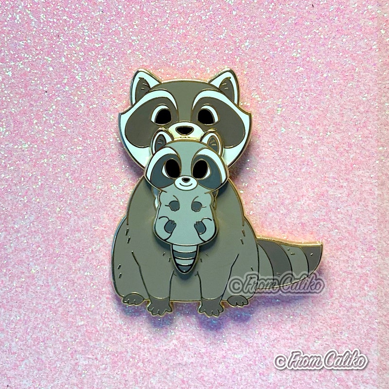 Raccoon Pin - Etsy