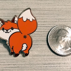 Fox Butt Hard Enamel Pin - Etsy