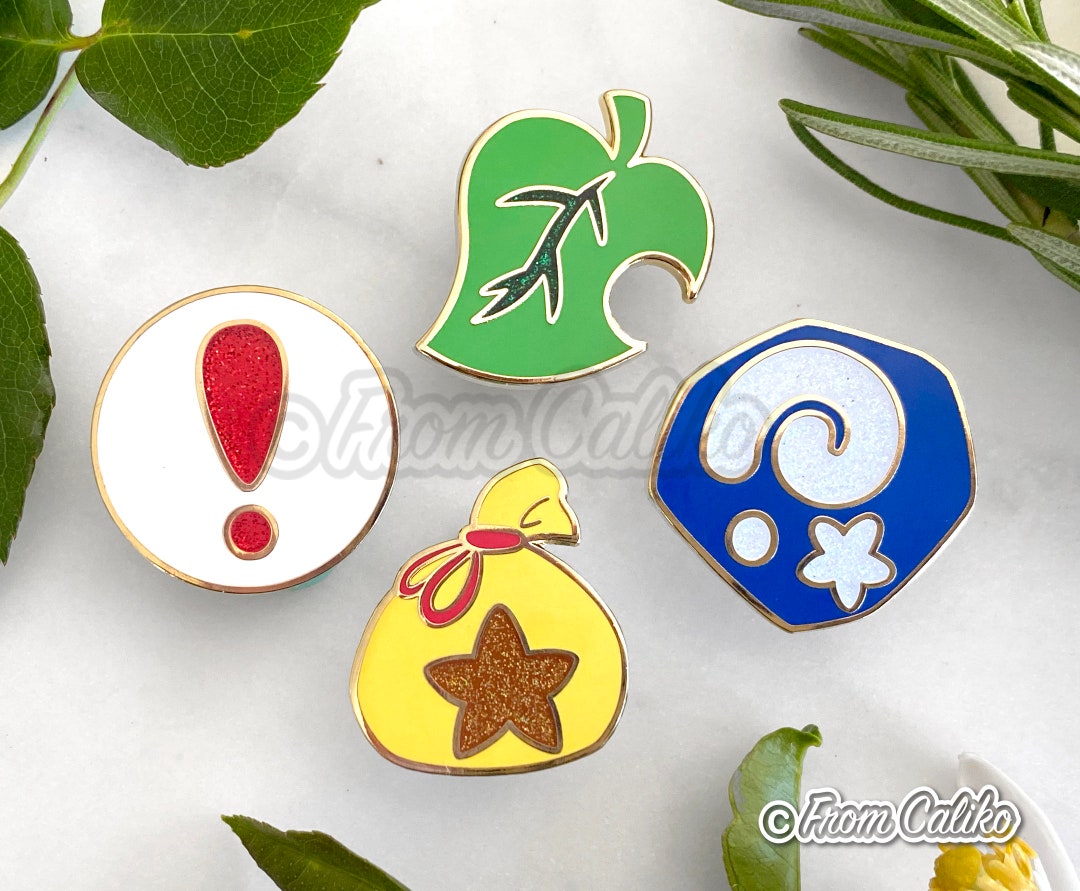 Animal Forest Items Enamel Pin Set - Etsy