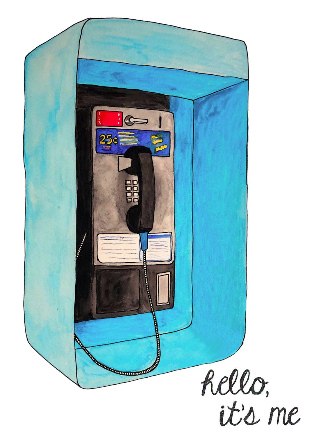 Payphone Greeting Card - Etsy