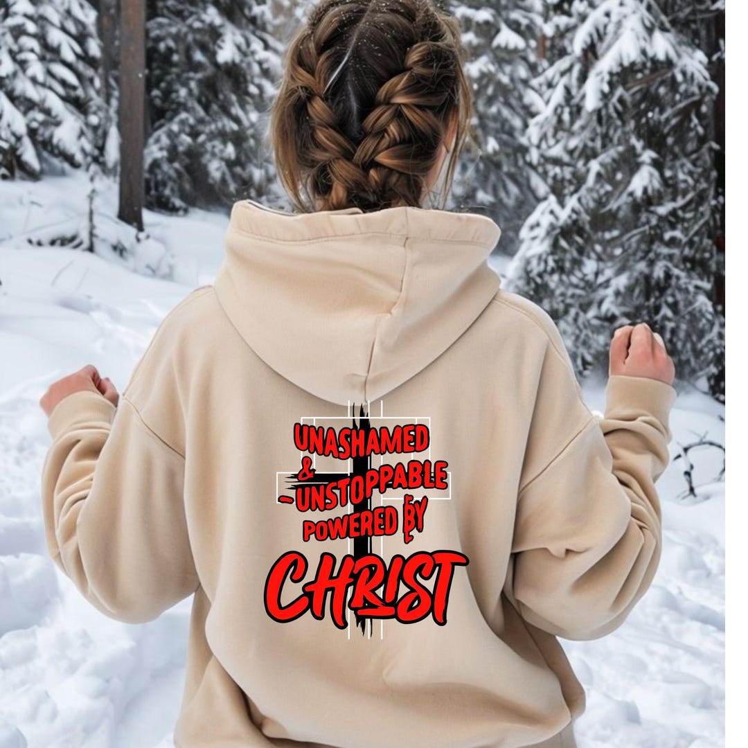 Unashamed & Unstoppable Hoodie, Christian Hoodie, Faith-based ...