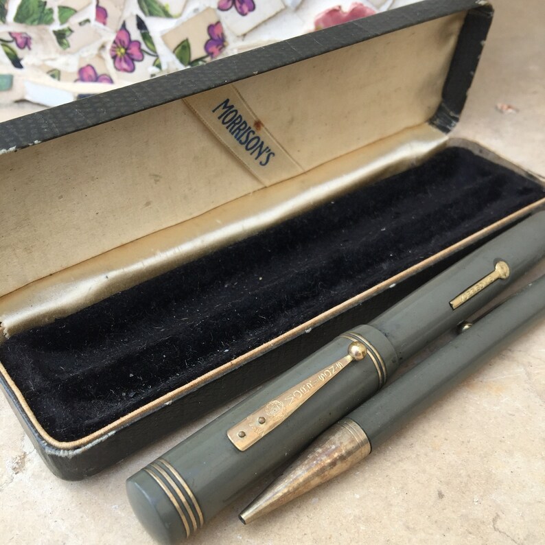 Morrisons Antique Pen and Pencil Set in Original Box From the - Etsy Israel