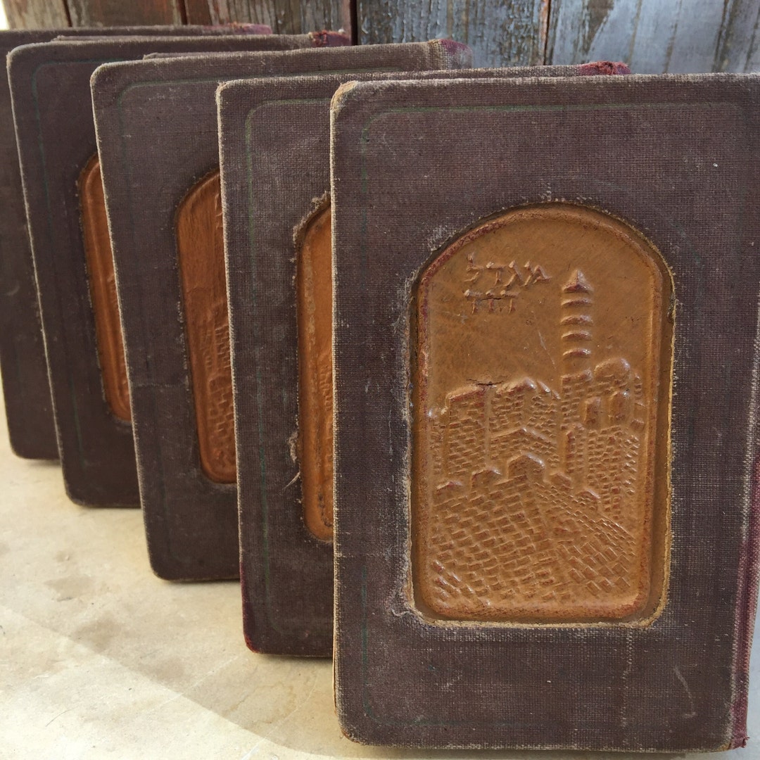 Rare 5 Books of the Bible Vintage in Hebrew Small Complete Set 5 Books ...
